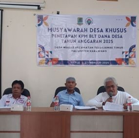 H Junaedi Kades Desa Wadas Buka Musdessus dan Tampung Aspirasi Masyarakat